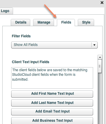How to Create/Edit a CloudForm | StudioCloud Support